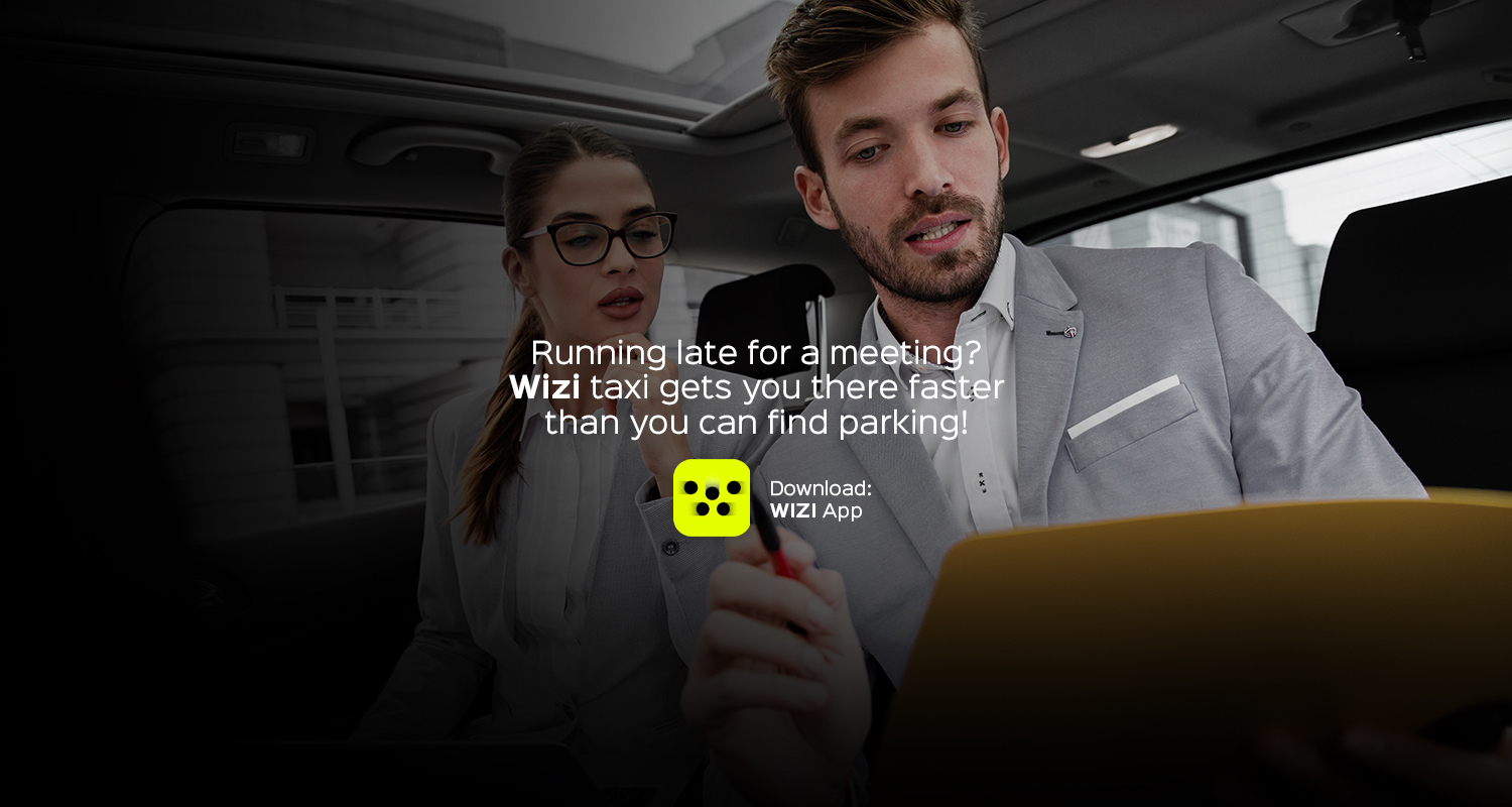 Running late for a meeting? Wizi taxi gets you there faster than you can find parking! - Taxi Wizi